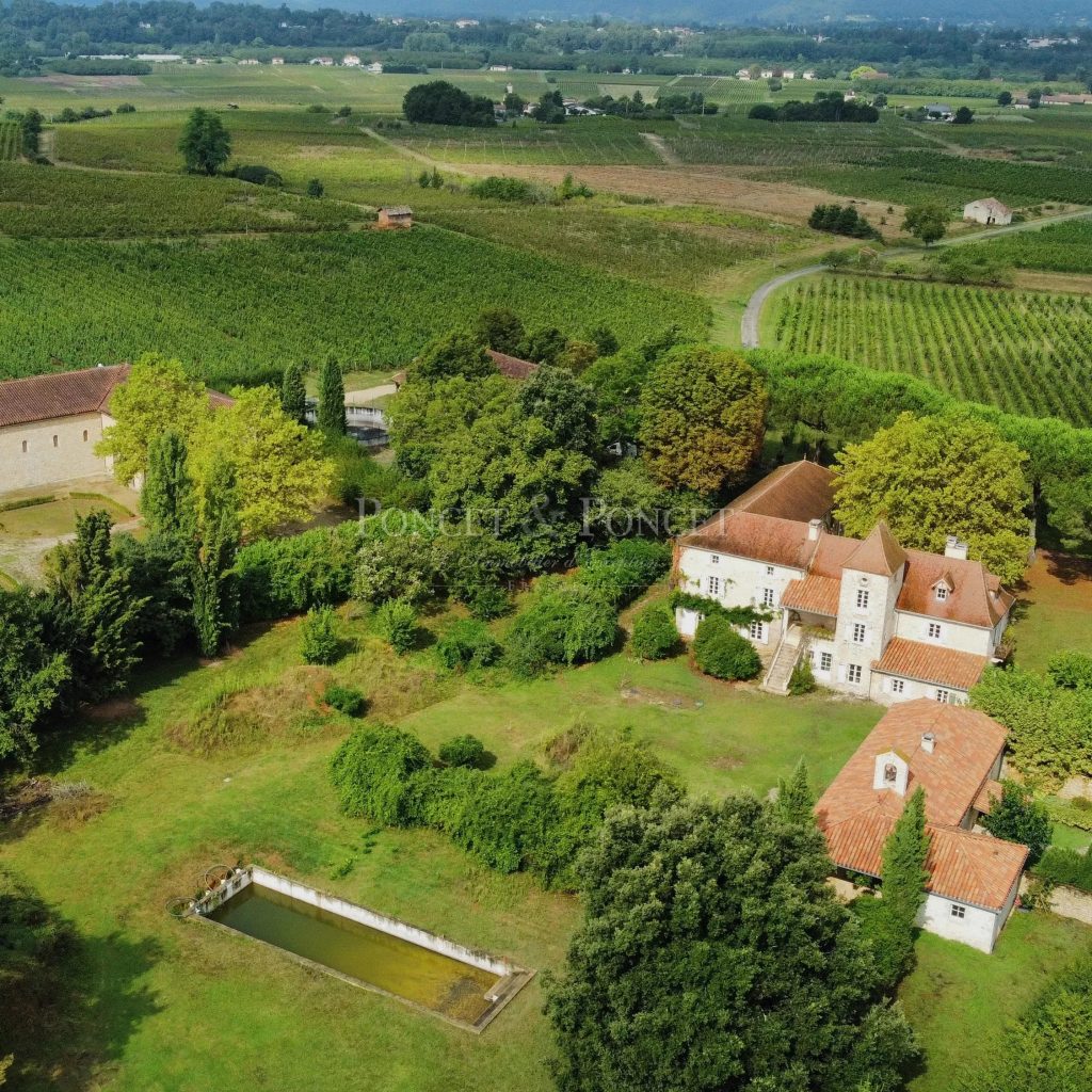 Magnifique Propriété Viticole 25 ha avec vignes AOP Cahors, avec Manoir ...